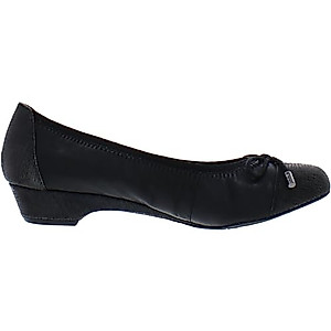 Ros Hommerson Tasha Women&#039;s Casual Shoe: Black/Combo Leather 10.5 Narrow (2A) Slip-On
