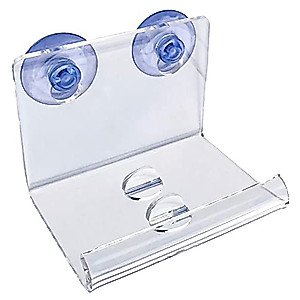 Acrylic Shower Phone Holder - Bathroom Phone Holder - Shower Cell Phone Holder (Transparent)