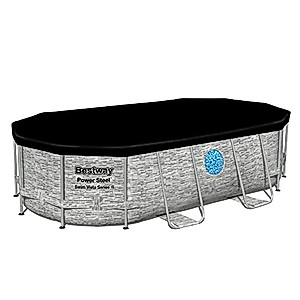 Bestway 14 Foot x 39.6 Inch Oval Above Ground Swimming Pool with 530 GPH Filter Pump and Swimming Pool Cleaning and Maintenance Accessories Kit