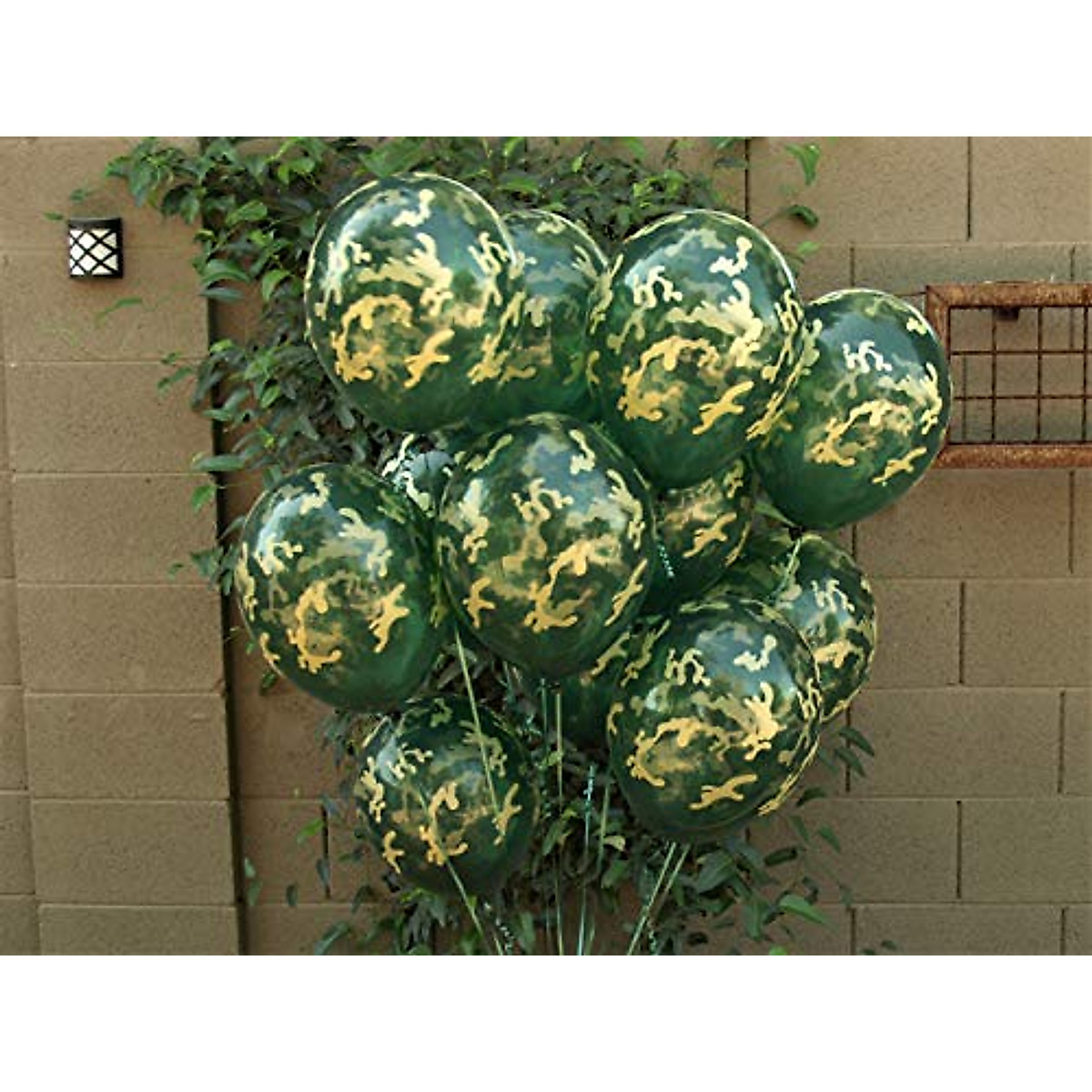 Camouflage Balloons. 24 per Pack. High Grade Latex 12 Inch Size. Perfect for Outdoors Themed, Hunting, or Military Celebration or Party.