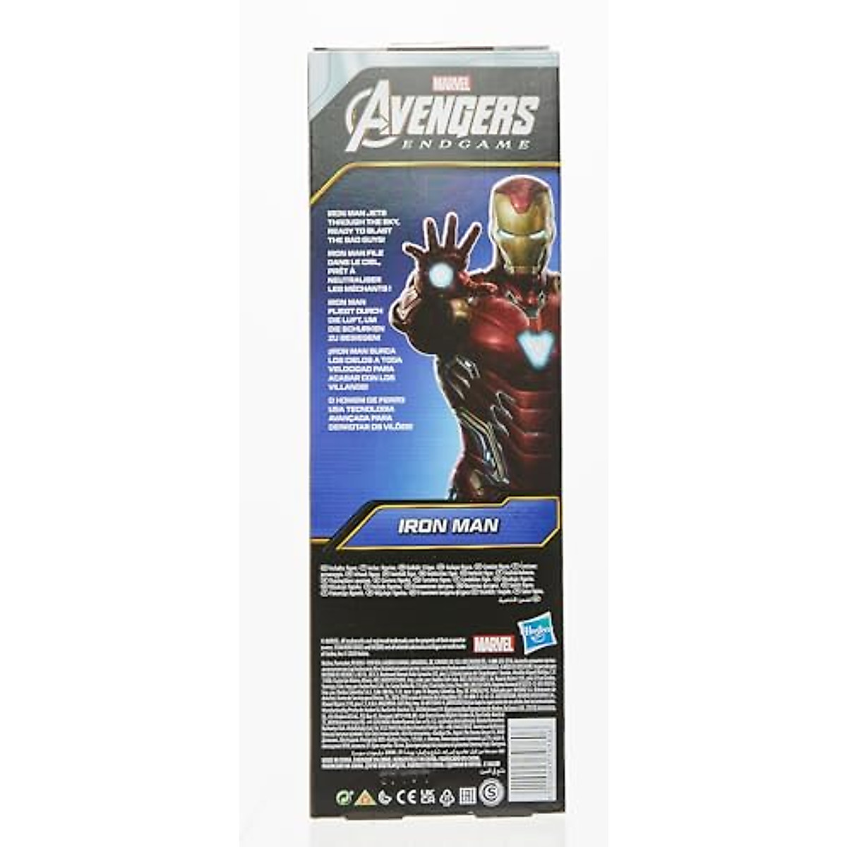Avengers Marvel Titan Hero Series Collectible 12-Inch Iron Man Action Figure, Toy for Ages 4 and Up