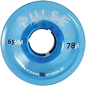 Atom Skates Quad Roller Wheels/Outdoor/Hardness 78A / 65x37 Blue Pulse/Set of 8