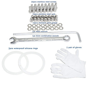 SOFIALXC Time Capsule Anti-Corrosion Waterproof Stainless Steel Capsule Container Durable Lock Container for Future Gift (13.4 inch/34CM)