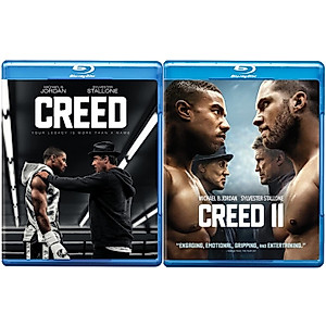 Creed 1 One & Creed 2 Two Michael B Jordan Sylvester Stallone 2 Blu Ray Set Includes Cinema Movie Time Art Card