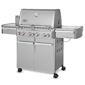 Weber Summit S-470 4-Burner Liquid Propane Grill, Stainless Steel 580-Square Inch