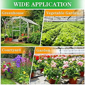 JOYPRO Drip Irrigation Fittings Kit for 1/2 inch Tube (0.600”ID), 24 Pieces Drip Irrigation Parts Set - 6 Tees, 6 Couplings, 6 Elbows, 6 End Caps, Drip Line Connectors for Drip Sprinkler Hose