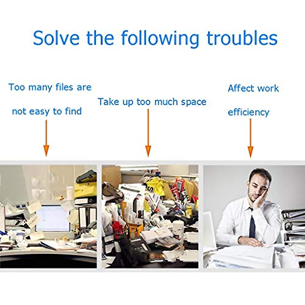 BXYXJ Desktop Drawer Organizer, Multi Functional 3/5 Tier A4 File Cabinet, for Desktop Office Supplies, with Security Lock and Label Index. (Size : 3 Layers)