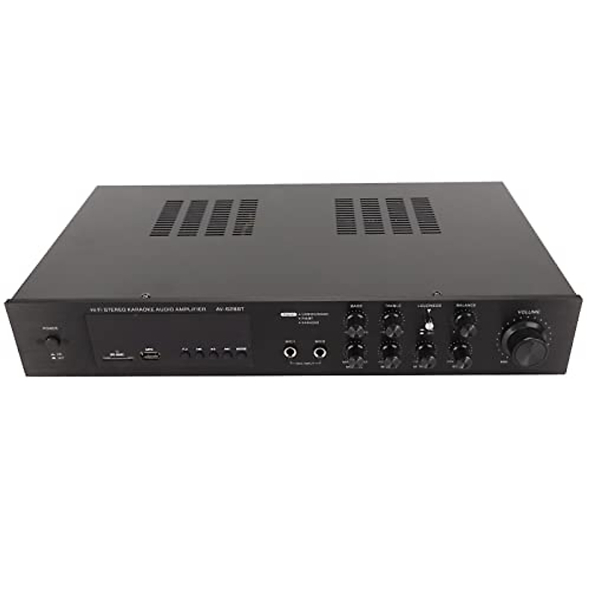 Bluetooth Home Theater Receiver, 5 Channel AV Receiver with Radio and MIC in, 500W HiFi Bluetooth Stereo Amplifier for Home Theater Karaoke Party