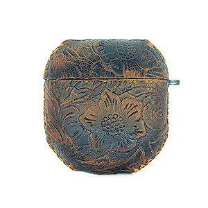 JJNUSA Genuine Leather Distressed Leather for Bose QuietComfort Earbuds Ultra Wireless Charging Case Leather Protective Cover QuietComfort Earbuds II Earbud Case Man Women