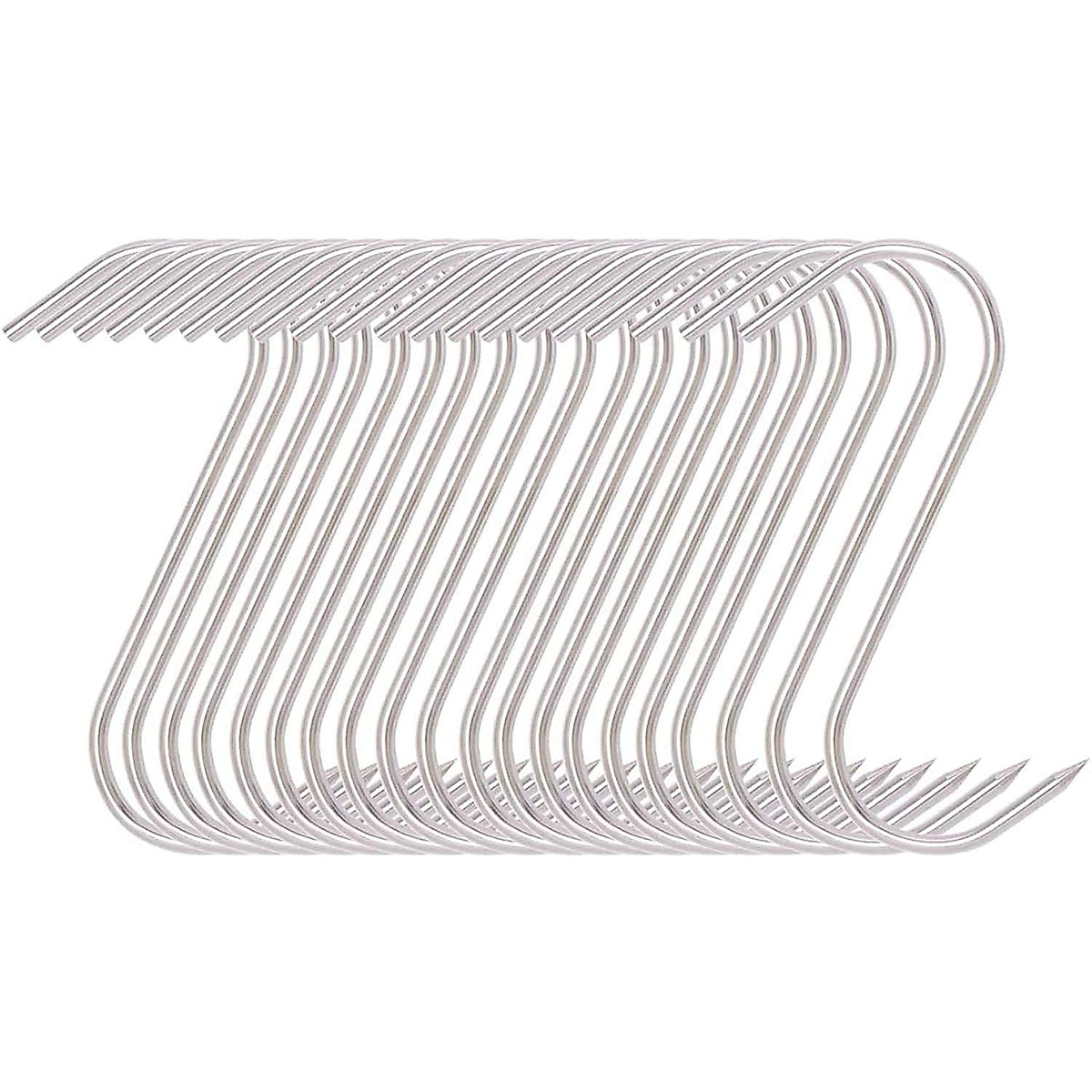 20Pcs 5 Inches Stainless Steel Butcher Hook, Stainless Steel Butcher Hooks for Meat Processing