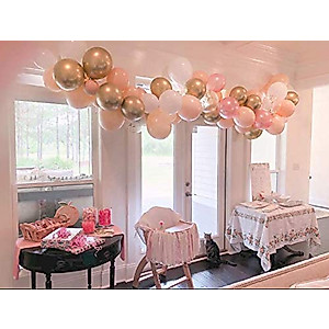 Pastel Peach Balloons 50 Pcs 12 inch Latex Party Balloons for Wedding Engagement Birthday Baby Shower Party Decoration