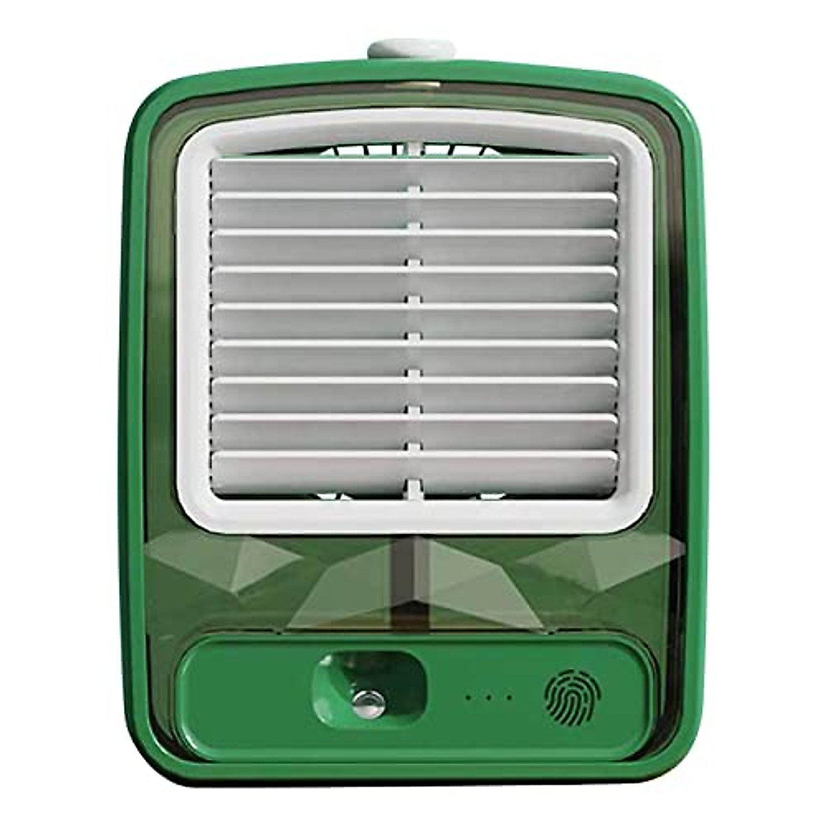 Evaporative Air Cooler, USB Rechargeable Air Conditioner Fan, 3-in-1 Small Personal Air Cooler with Humidifier, 3 Speeds Desktop Cooling Fan with Water Tank, Desk Fan For Room Car Camping