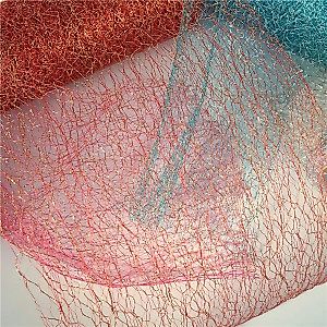 Queenbox 6"x10 Yards Openwork Tulle Ribbon, Irregular Spider Web Mesh Hollow Gauze Roll Hole Lace Net Thin Fabric for DIY Art Craft, Black