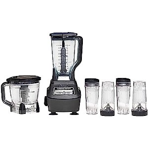 Ninja Mega Kitchen System (BL770) Blender/Food Processor with 1500W Auto-iQ Base, 72oz Pitcher, 64oz Processor Bowl, (4) 16oz Cup for Smoothies, Dough & More