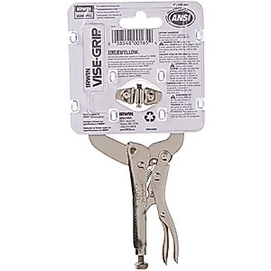 IRWIN VISE-GRIP C Clamp, Locking with Swivel Pads, 4-inch (165)