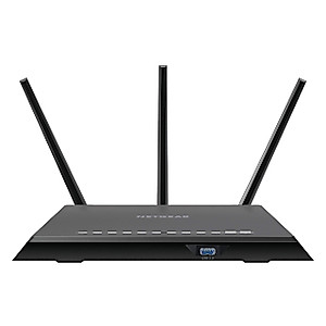Netgear R7000-100NAR Dual-Band (2.4 GHz / 5 GHz) Gigabit Ethernet Black Wireless Router (Renewed)