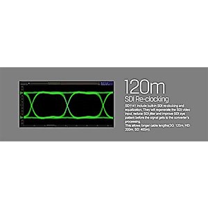 AVMATRIX SD1141 1x4 3G-SDI Reclocking Distribution Amplifier; Automatically Detects SD, HD and 3G-SDI; 4 Buffered and Re-clocked Outputs; 3G/HD/SD-SDI Multi-rate Signal Processing