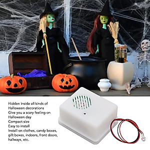 Mxzzand Halloween Sound Player Heavy Duty Compact Interesting Multipurpose Screamer Speaker Easy Installation Outdoor ABS