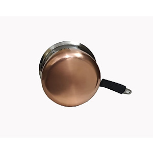 4 Pcs Set - Stainless Steel Copper Bottom Saucepan, Tea Coffee Pan, Milk Pan, Tapeli Patila, Sauce Pot (Capacity-800 ml,1200 ml,1700 ml, and 2000 ml).