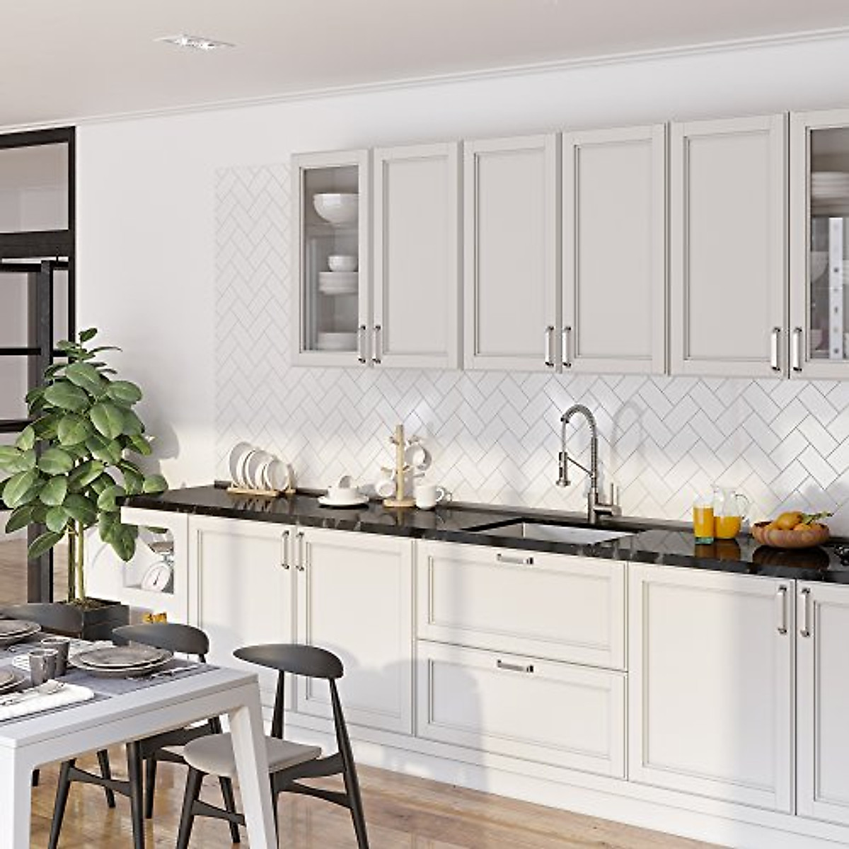 KRAUS 24-inch 18 Gauge Pax Laundry and Utility Sink Combo Set with Bolden 18-inch Kitchen Faucet and Soap Dispenser, Stainless Steel Chrome KHU24L-1610-53SSCH