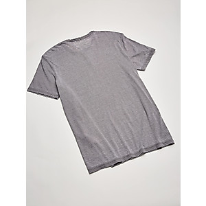 Lucky Brand Men's Venice Burnout Notch Neck Tee Shirt, Frost Grey, X-Large