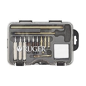 Allen Company Ruger Rifle & Shotgun Cleaning Kit - Multi-Caliber Complete Gun Cleaning Kit - Gun Accessories, Gray
