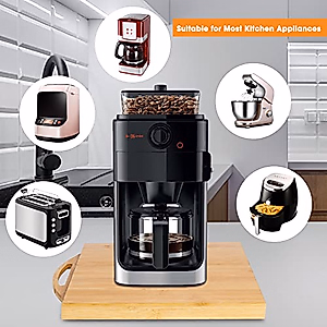Bamboo Kitchen Appliances Slider,Save Counter Space,Underneath Cabinet Countertop Appliance Sliding Tray for Heavy Espresso Coffee Maker Pot K-Pod Holder Toaster Blender Air Fryer Stand Mixer