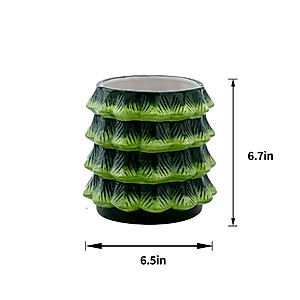 HPYNPES Large Ceramic Christmas Utensil Holder - Festive Christmas Tree Design for Holiday Kitchen Decor