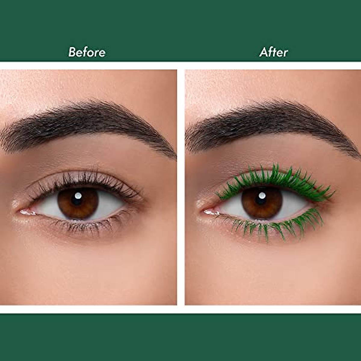 Lime Crime Astronomical Volumizing Vegan Mascara, 51 (Kelly Green) - Easy-to-Apply Creamy Formula with Bold & Full Lashes - Fiber Brush Separates and Defines for Instant Volume - Vegan & Cruelty Free