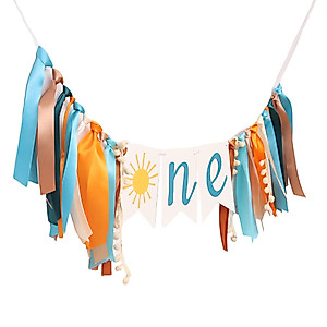 You Are My Sunshine High Chair Banner - Sun Themed First Birthday Party Decorations For Boy, Boho Sun 1st Birthday Party Favor, Modern Sun One Garland For High Chair, Baby Boy Shower Supplies