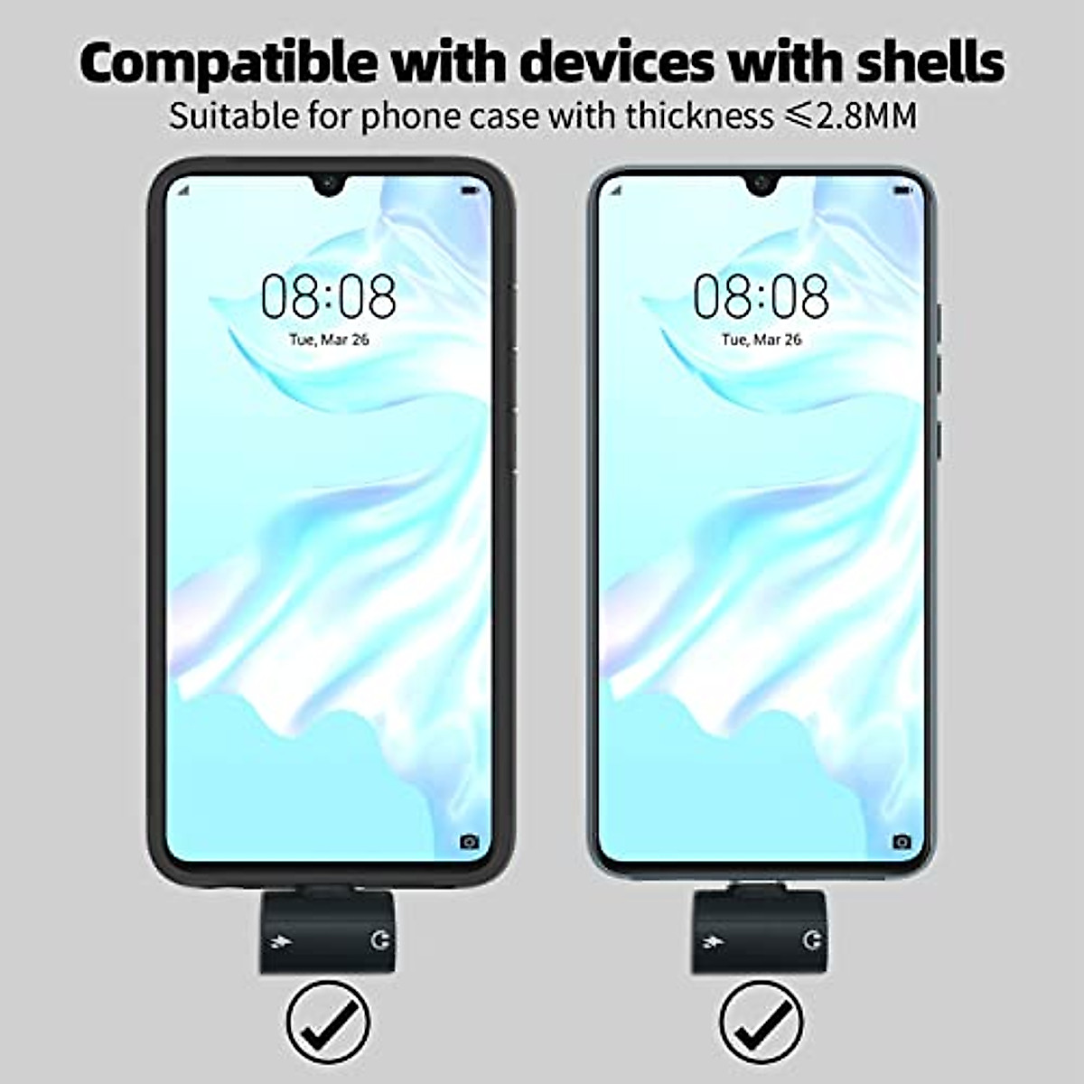 2 in 1 Galaxy Pixel Headphone Adapter, USB C to 3.5mm Aux and 60W PD Charge Adapter Compatible with Samsung S23 S22 S21 S20 S20+ Ultra Note 10 20 Ultra, Google Pixel 7 6 Pro 5 4 XL 3 XL 2XL, Pico 4