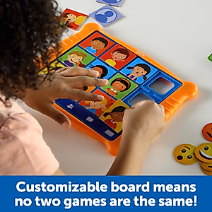 Learning Resources Who's Feeling What?,Social Emotional Learning Games, Communication Games for Kids, Emotion Toys, Feeling Toys for Kids, 49 Pieces, Age 3+