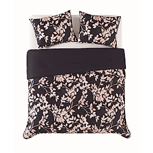 Vince Camuto Amaya Floral Set, King, Blue/Pink Duvet
