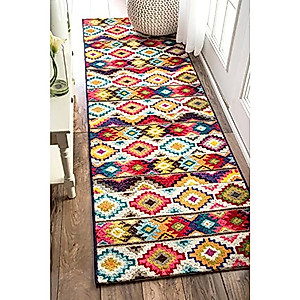 nuLOOM Lizmar Retro Runner Rug, 2' 5" x 8', Multi