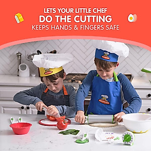 Curious Chef 3-Piece Nylon Knife Set, Real Cooking Tools Made To Fit Kids’ Hands; Great Gift For Birthdays, Holidays And Other Special Occasions