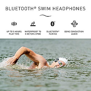 FINIS Amnis Stream Swim Bluetooth Headphones, Black