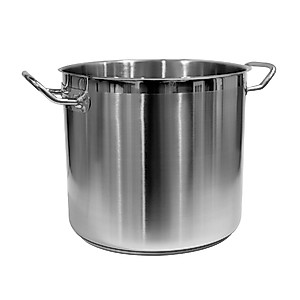 Update International (SDB-08) 8 Qt Induction Ready Double Boiler with Cover, Stainless Steel