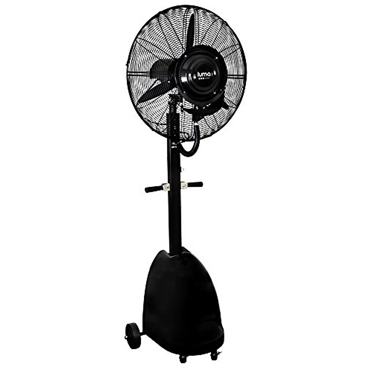 Luma Comfort MF26B High Power Misting Fan – All Metal 26” with 1000 Sq Ft Cooling & 5 Gal Tank