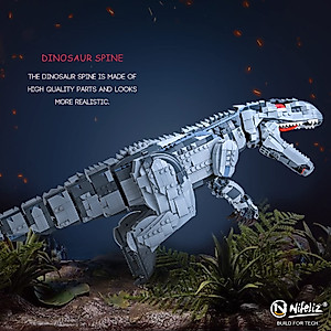 Nifeliz Indominus rex Dinosaur Building Blocks Kit - Construction Set to Build, Assembly Toy for Teens and Adults, A Cool Birthday or Anytime Gift for Kids Who Enjoy Dinosaur World (2108Pcs)