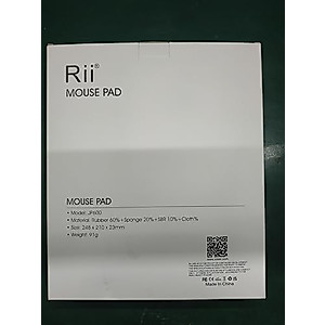 Rii Ergonomic Office Mouse Pad with Wrist Support Gel Mouse Pad with Wrist Rest,Gaming Desktop Mouse Pad for Laptop,with Non-Slip Rubber Base, 9 x 10 in (Pink)