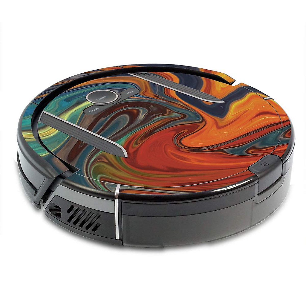 MightySkins Skin Compatible with Shark Ion Robot R85 Vacuum Minimal Cover - Lava Water | Protective, Durable, and Unique Vinyl wrap Cover | Easy to Apply, Remove, and Change Styles | Made in The USA