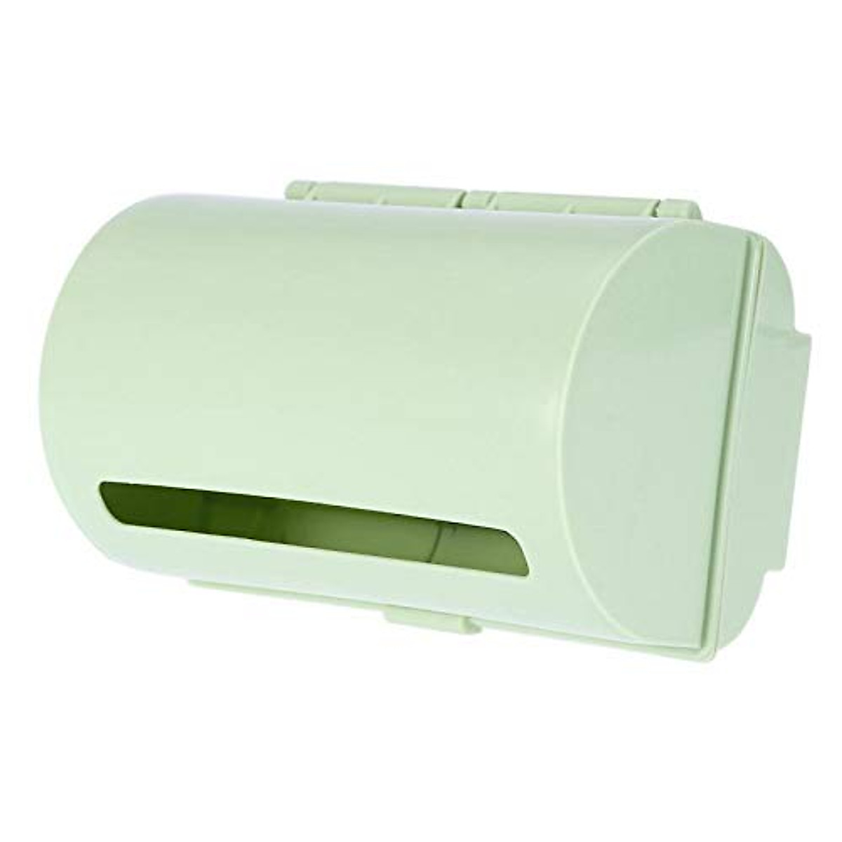Bag Dispenser, Dog Poop Bag Dispenser Back Adhesive Wall Mount Trash Garbage Plastic Bag Storage Box Organizer Rack (Green)