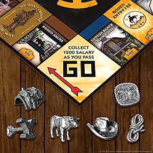 Monopoly: Yellowstone | Buy, Sell, Trade Spaces Featuring Locations from The Paramount Network Show | Collectible Classic Monopoly Game | Officially-Licensed, Yellowstone Game & Merchandise, 6 players