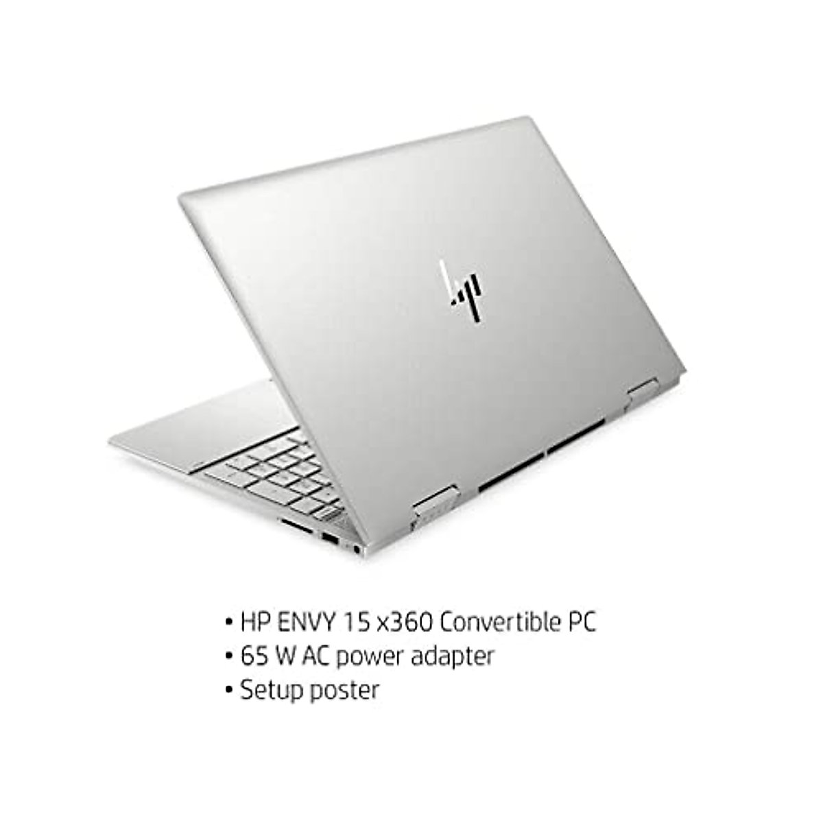 HP Envy x360 2-in-1 15.6" Touchscreen Laptop, Intel Core i5-1135G7, Intel Iris Xe Graphics, 16GB DDR4 RAM, 512GB PCIE SSD, Backlit Keyboard, Fingerprint, Stylus Pen, Win 11 Home, Silver