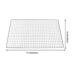 Cabilock Grill Net Bbq Grates Replacement Bbq Wire Mesh Stainless Steel Grill Grate Stainless Steel Bbq Grill Baking Rack for Oven Grill Rack Cooling and Baking Rack Component Barbecue