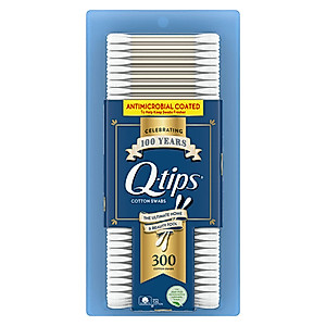 Q-Tips Cotton Swabs, 300 Count (Pack of 4) by Q-Tips