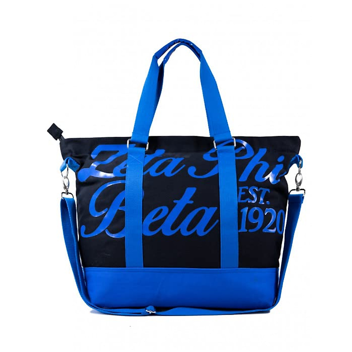 Divine Nine Depot Zeta Phi Beta Canvas Tote Bag (Black), GCB146ZPB