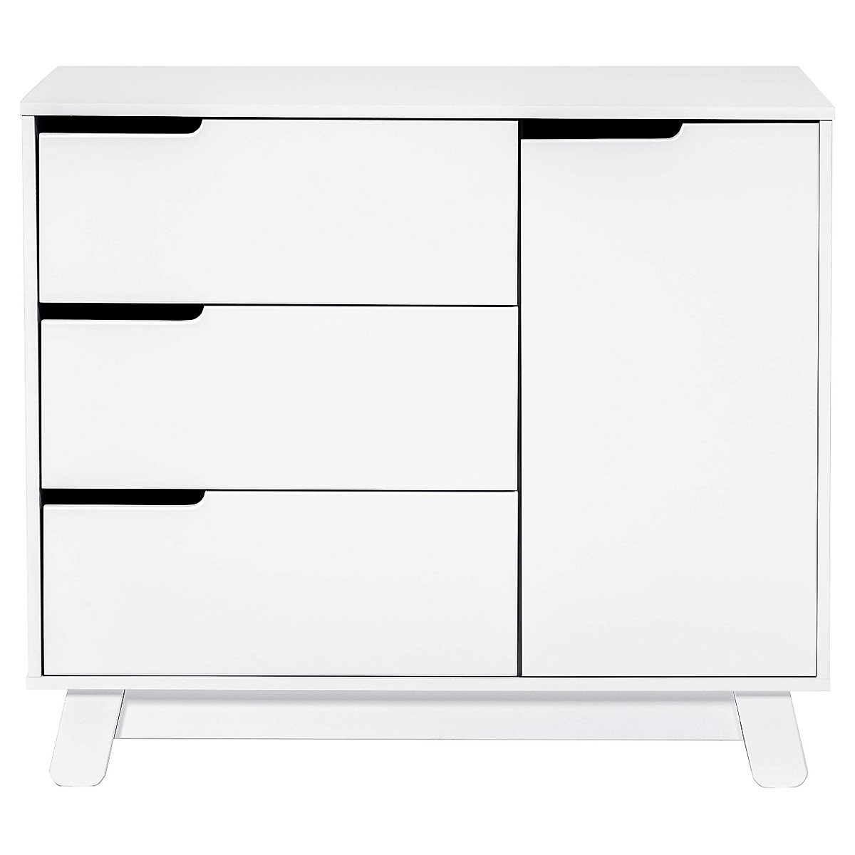 Babyletto Hudson 3-Drawer Changer Dresser with Removable Changing Tray in White, Greenguard Gold Certified