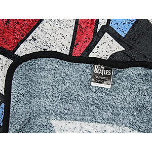 The Beatles Flag Distressed Print Soft Plush Fleece Throw Blanket 45" x 60"