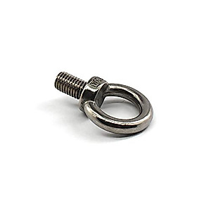 304 Stainless Steel M10 Lifting Rigging Eyebolt Ring Shaped with Standard Length of Thread Pack of 6 pcs